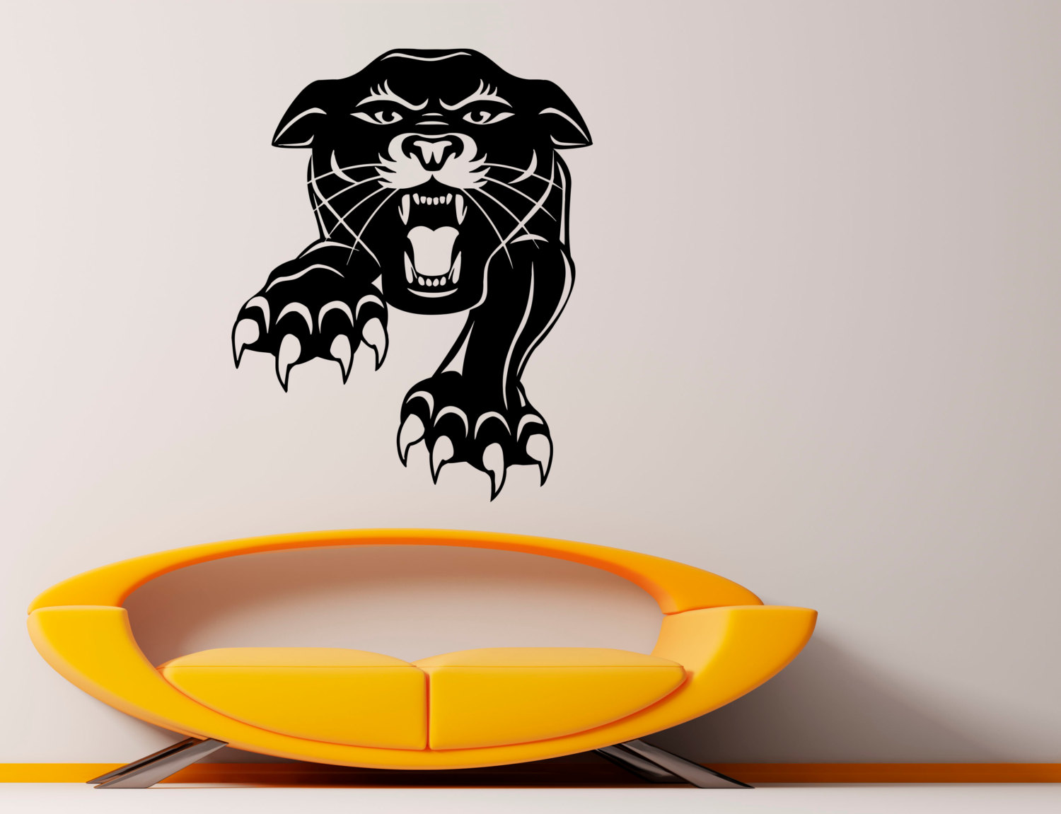 Panther Wall Decal Vinyl Stickers Wild Beast Predator Art - Etsy