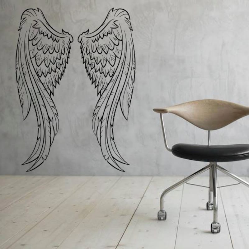 Angel Wall Decal - Etsy