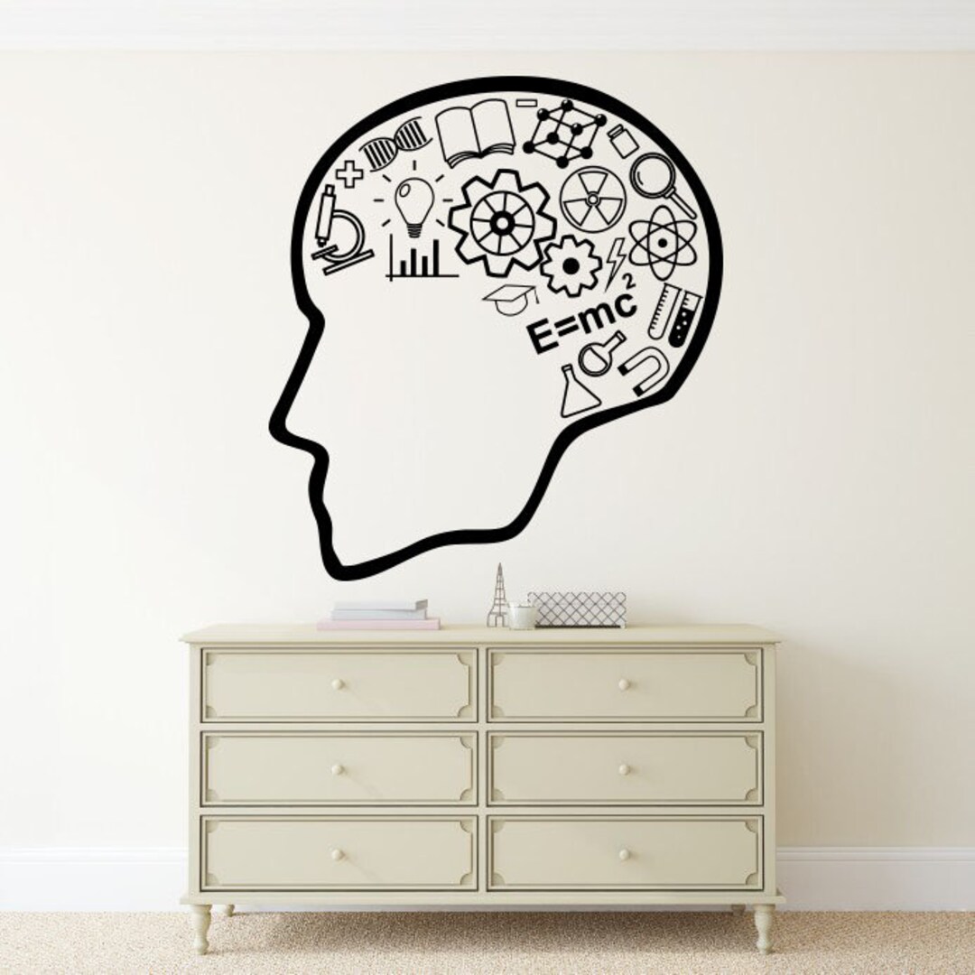 School Science Wall Vinyl Decal Education Sticker Office Interior Home ...
