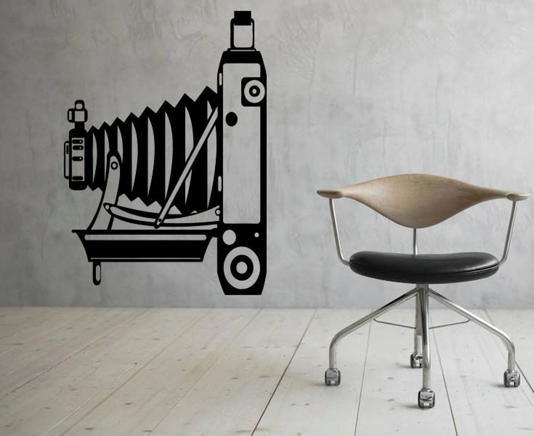 Retro Photo Camera Wall Vinyl Decal Photography Studio Stickers Vinyl ...