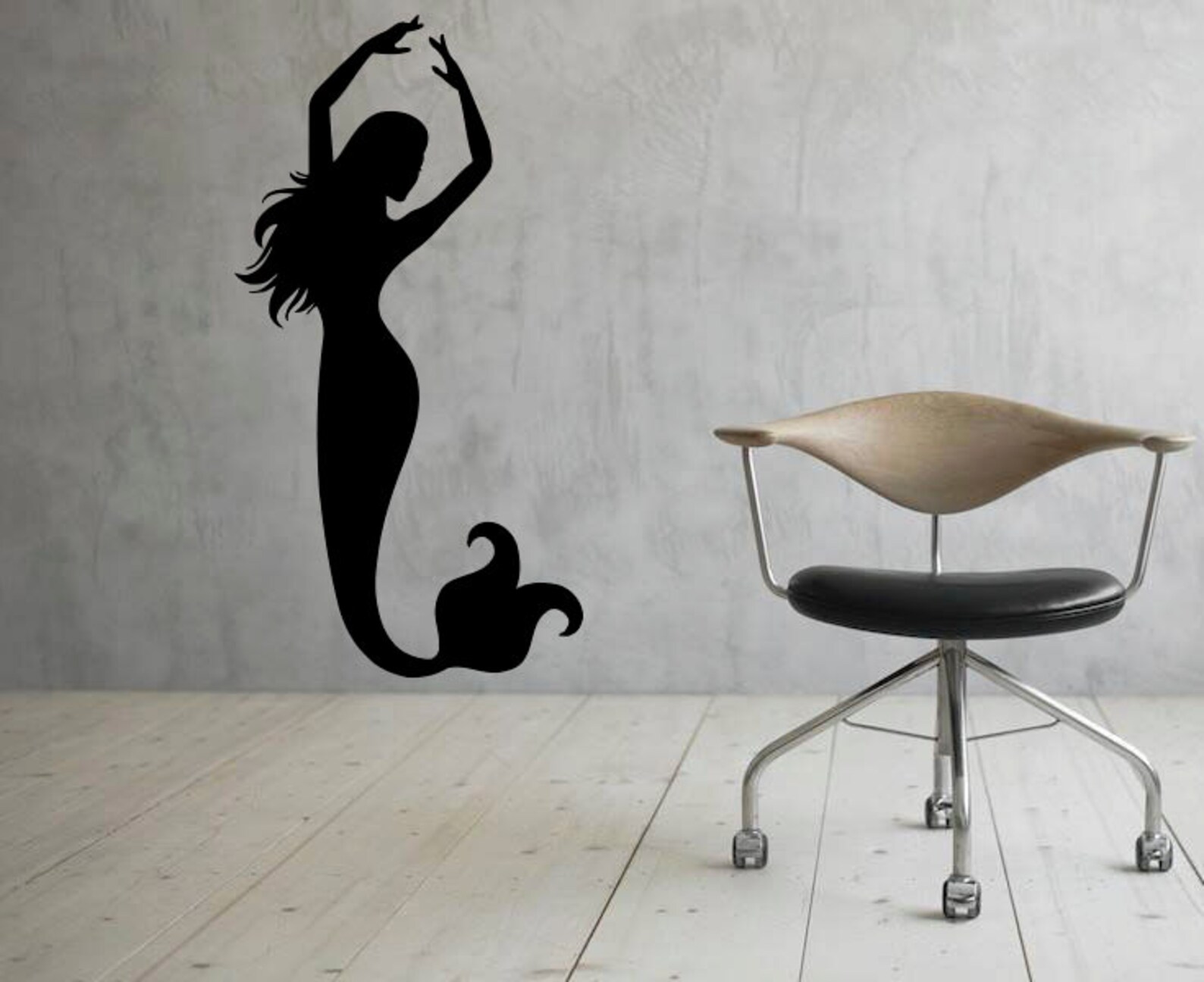 Mermaid Wall Vinyl Decal Beauty Sea Animal Water Nymph Sticker - Etsy