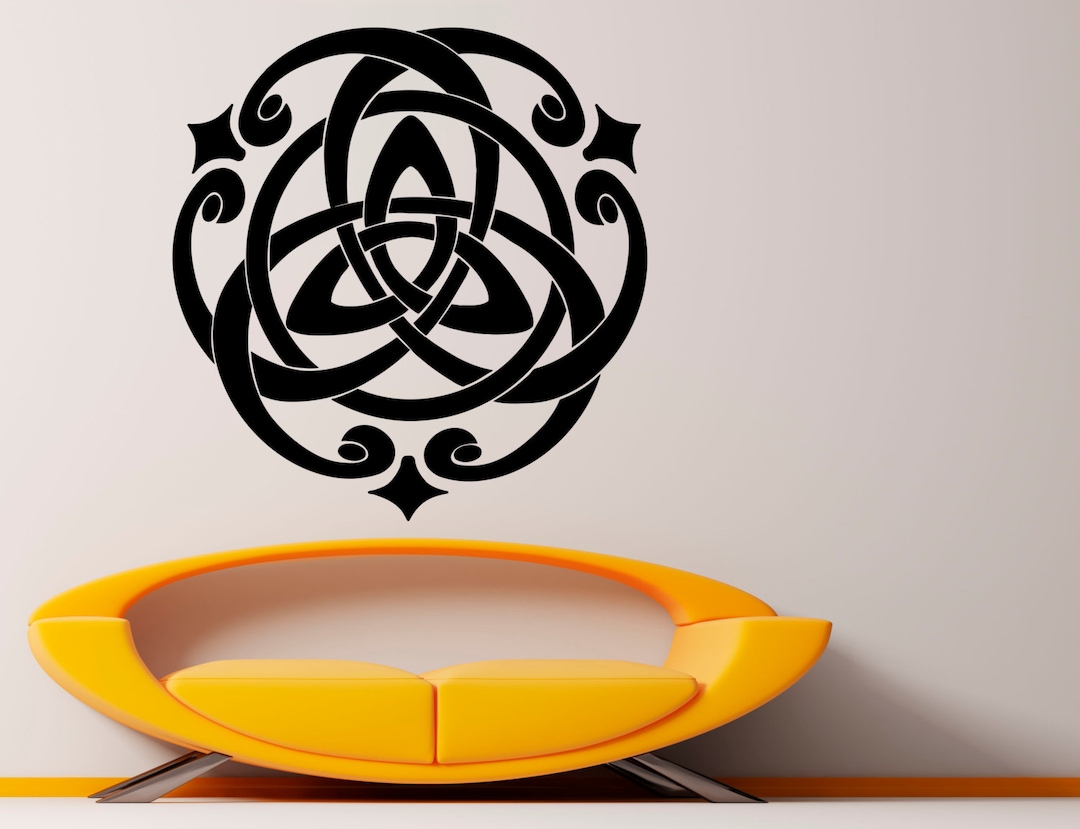 Celtic Knot Wall Decal Vinyl Sticker National Ornament Home Interior ...