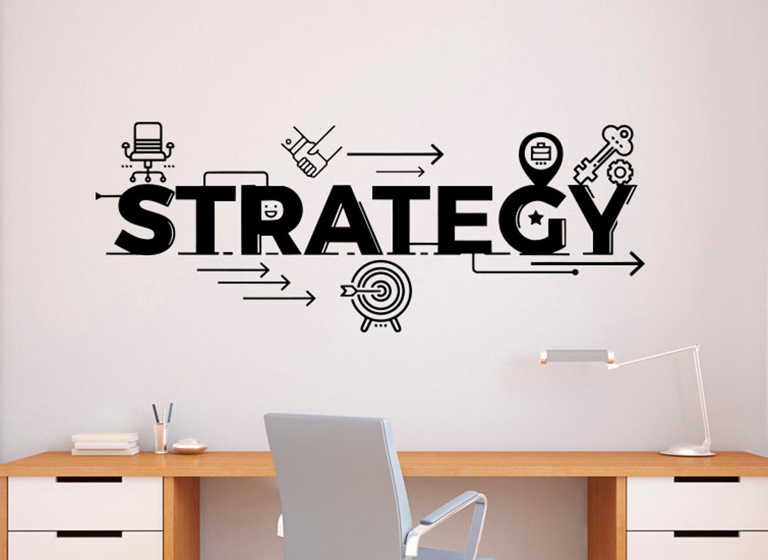 Strategy Word Wall Vinyl Decal Sticker Home Office Business ...