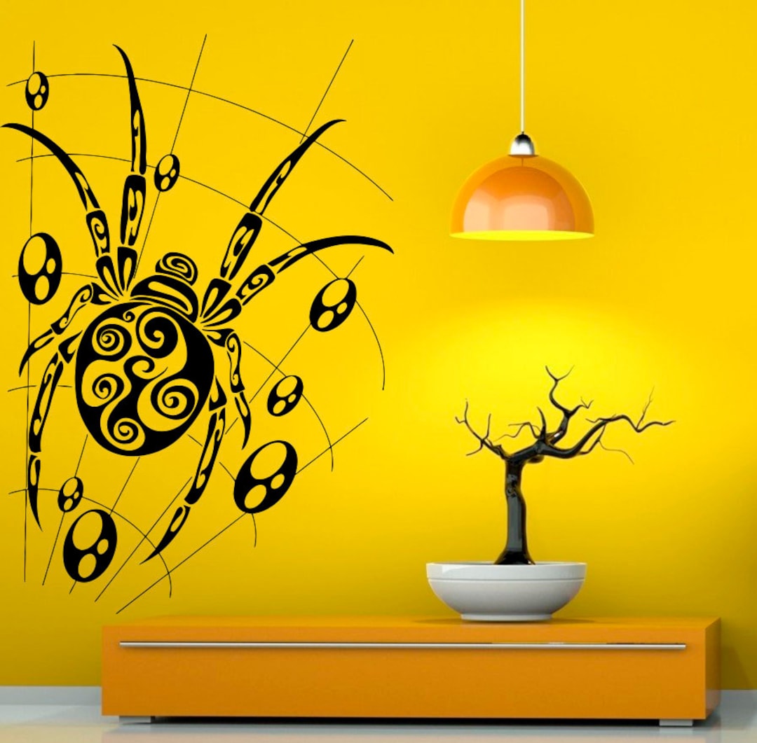 Spider Web Wall Vinyl Decal Cobweb Wall Sticker Art Modern Design ...