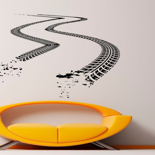 Tire Tracks Stickers - Etsy