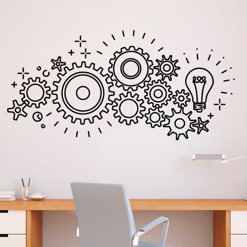 Engineering Wall Decal Vinyl Sticker Science Technology Art - Etsy