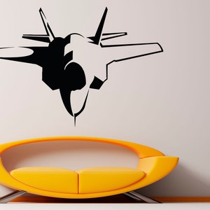 Jet Airplane Air Force Wall Vinyl Decal Aviation Sticker Beautiful Home ...