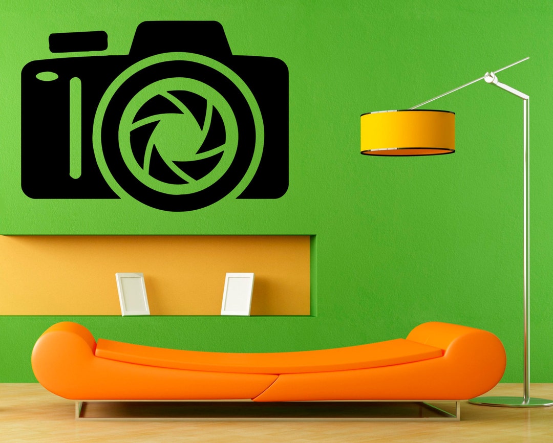 Photo Camera Wall Vinyl Decal Photography Studio Stickers Vinyl Art ...