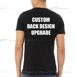 BACK DESIGN UPGRADE for Your T-shirt - Etsy