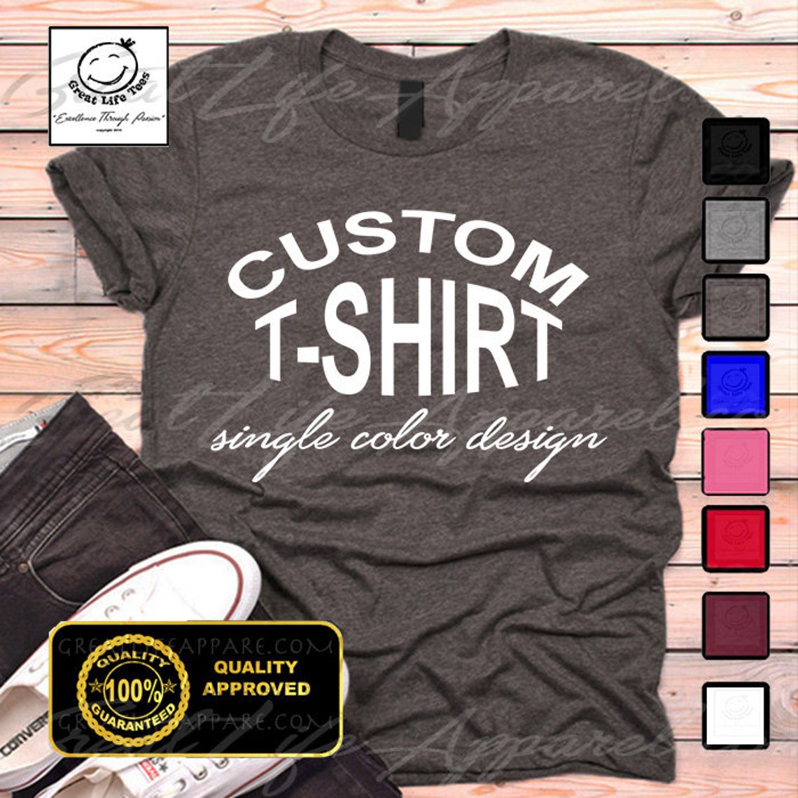 Custom T-shirt Custom Tees Personalized Shirt Choose Your | Etsy