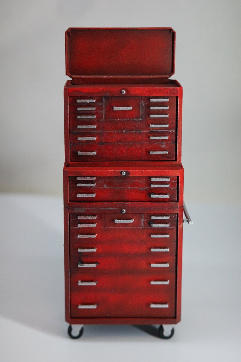 1/24 1/25 Scale Model Tool Box: Automotive Diorama Garage Deco - Etsy