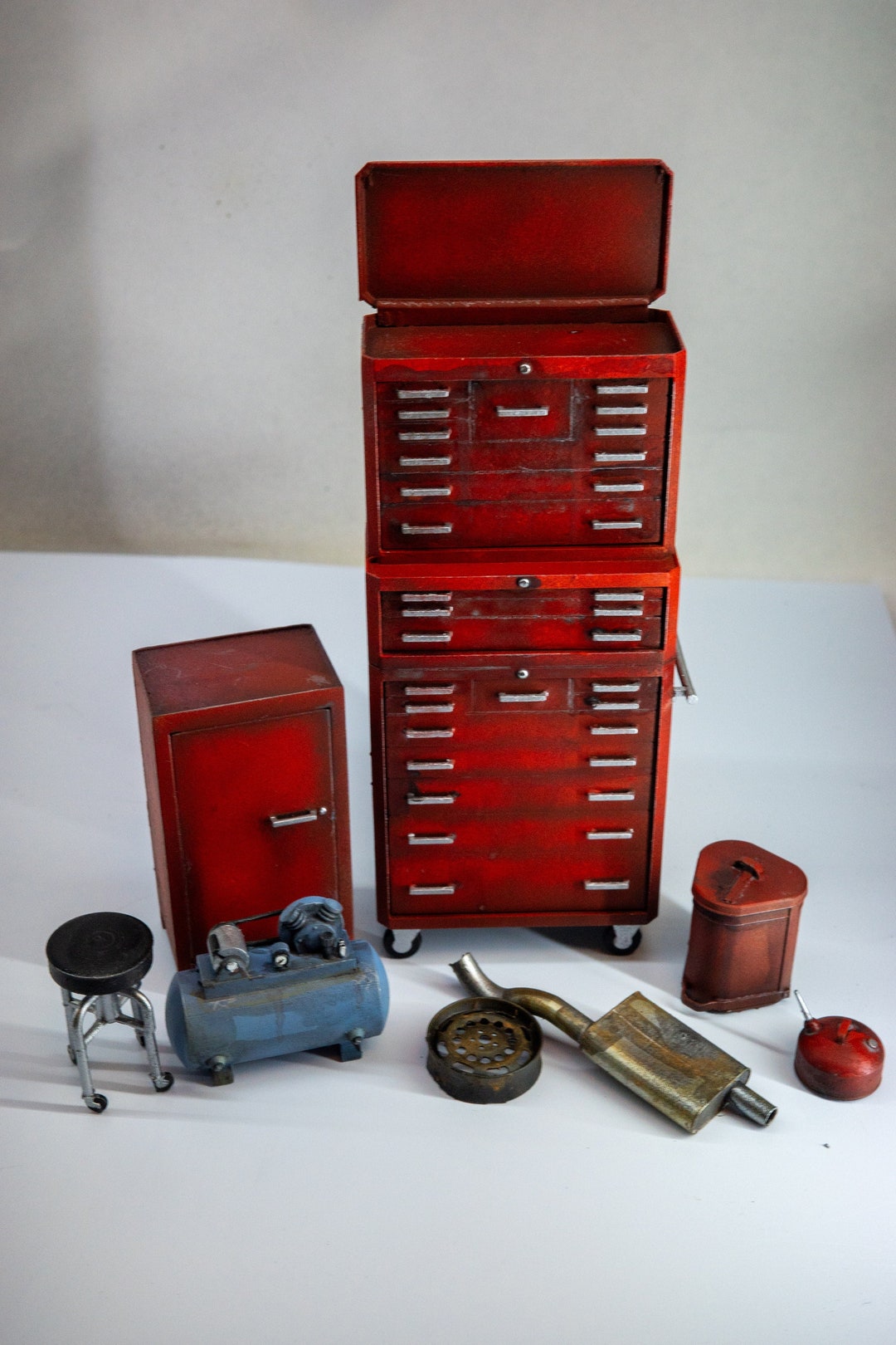 1/24 1/25 Scale Model Tool Box: Automotive Diorama Garage Deco - Etsy