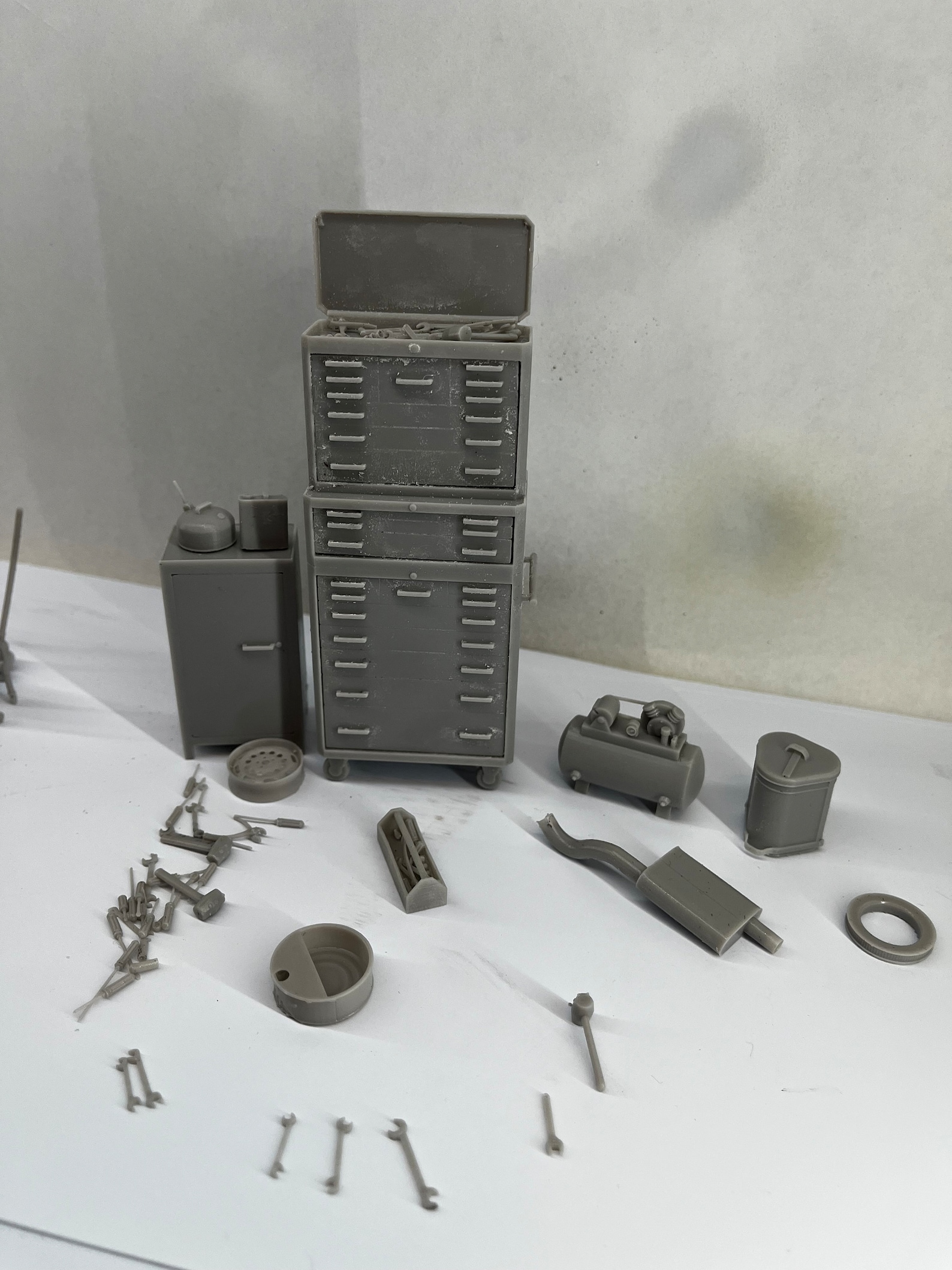 1/24 1/25 Scale Model Tool Box: Automotive Diorama Garage Deco - Etsy