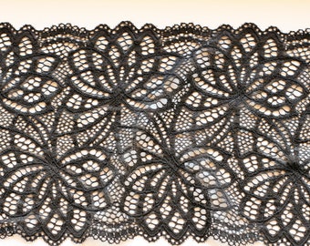 Black lace ribbon | Etsy