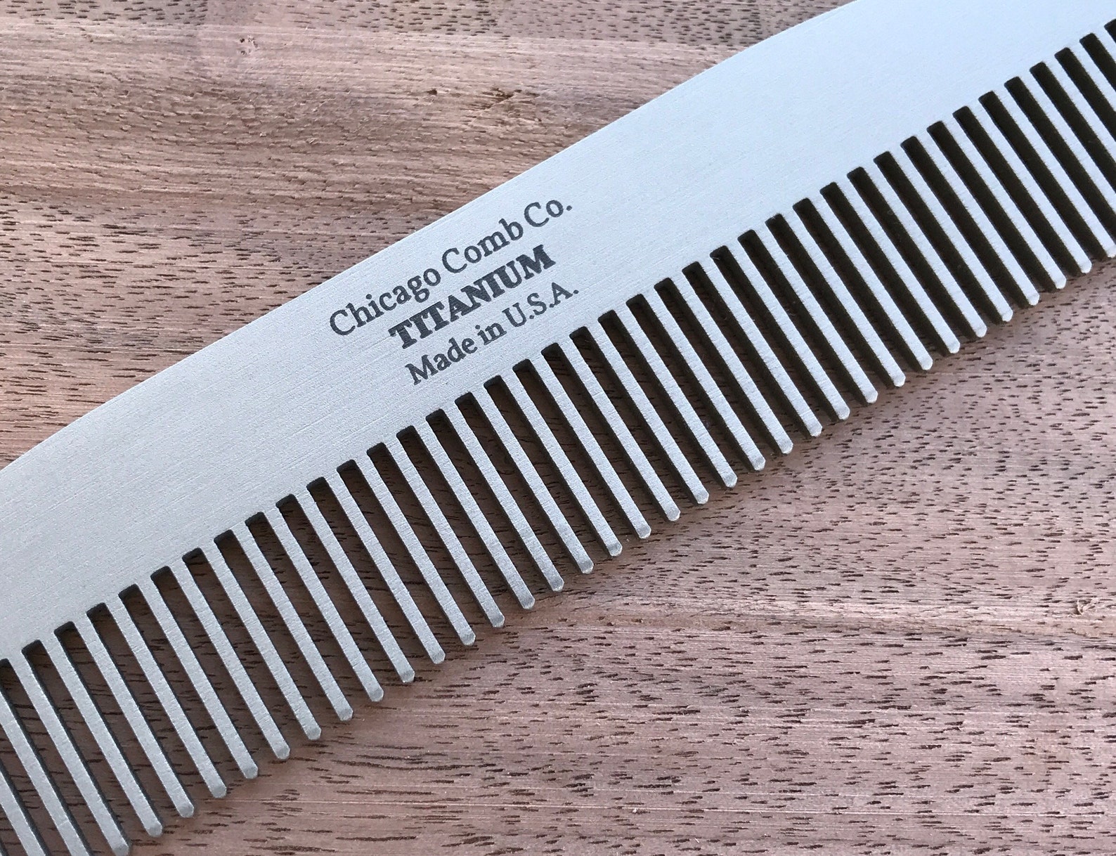 Model No. 3 Titanium Comb, Made in USA, With Optional Custom-engraving ...