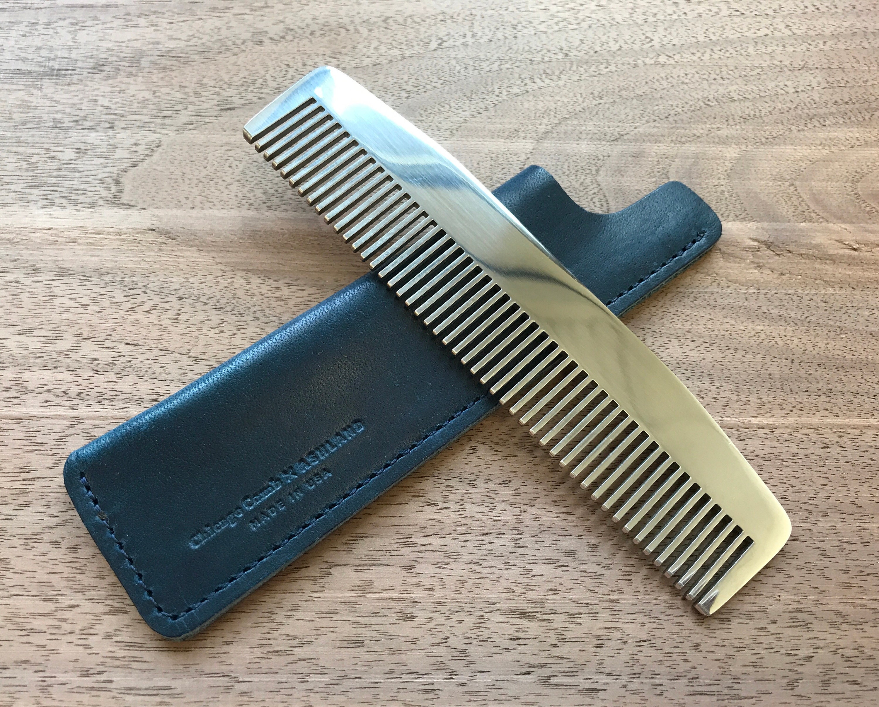 Model No. 3 Mirror Stainless Steel Comb, Incredibly Smooth and Hand ...
