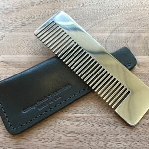 Dublin Black Horween Leather Sheath for Chicago Comb | Etsy