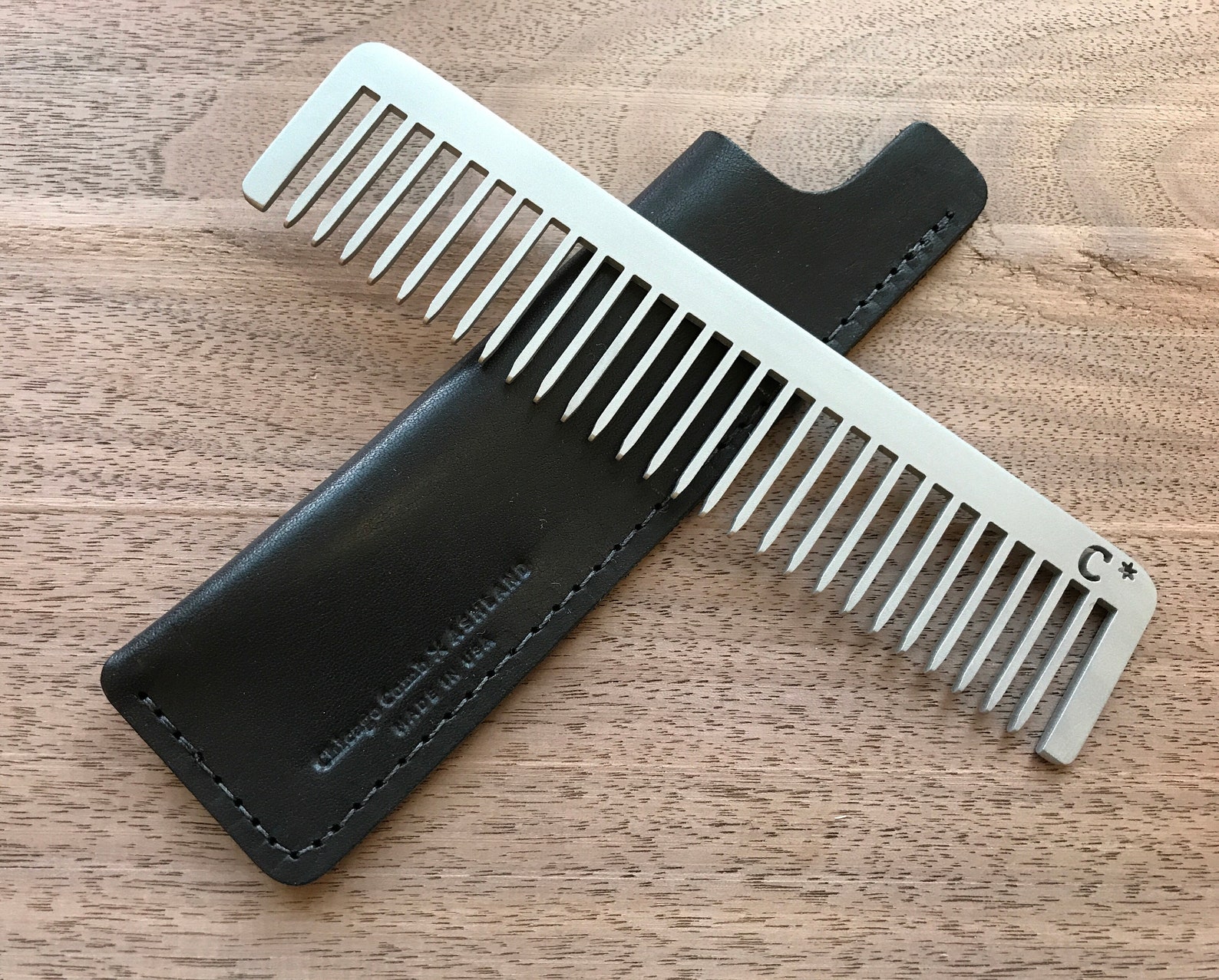 Dublin Black Horween Leather Sheath for Chicago Comb | Etsy