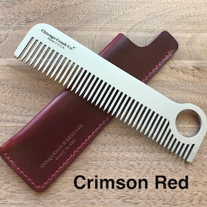 Model 1 comb Horween leather sheath choose from 8 colors | Etsy