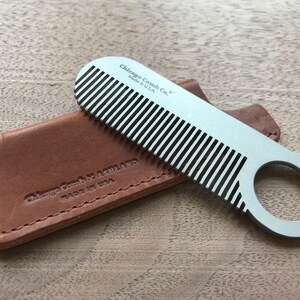 English Tan Horween Leather Sheath for Chicago Comb - Etsy