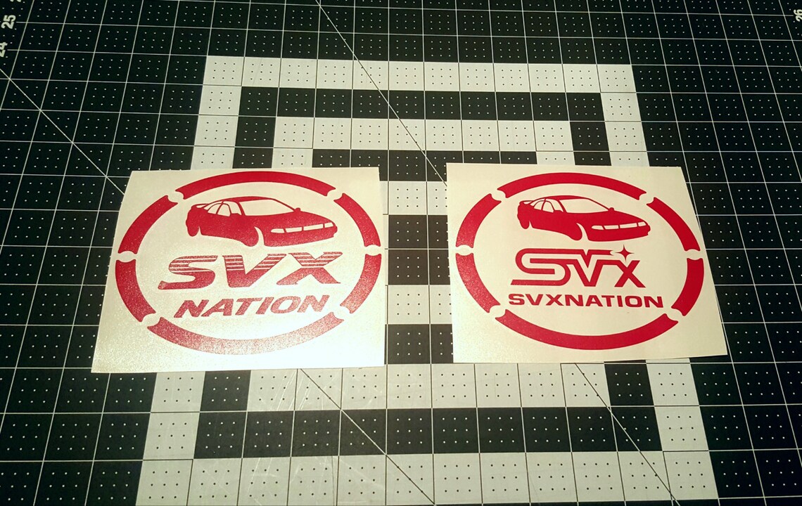 SVX Nation Gas Cap Cover Decal Retro or New Logo Sticker - Etsy