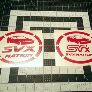 SVX Nation Gas Cap Cover Decal Retro or New Logo | Sticker | Decals ...