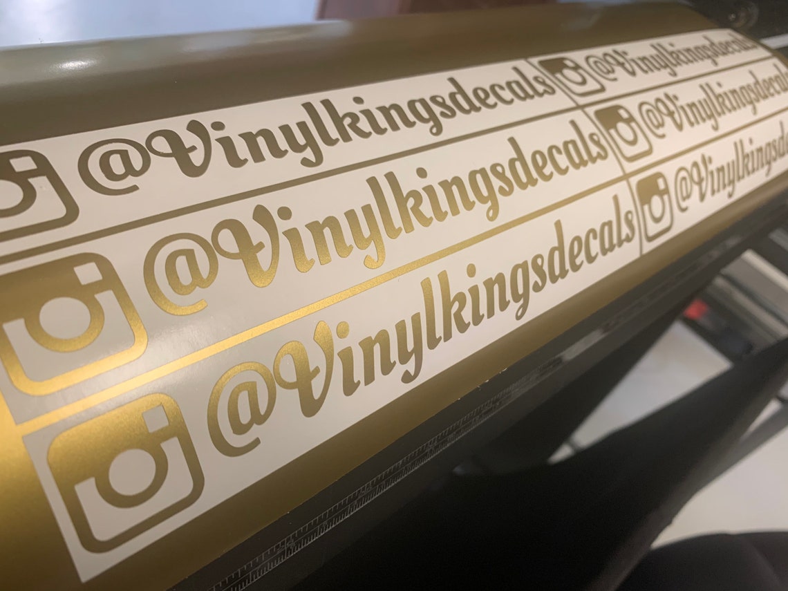 3 or 2 Custom Instagram Name Decal Stickers! Glass Decals | Sticker ...