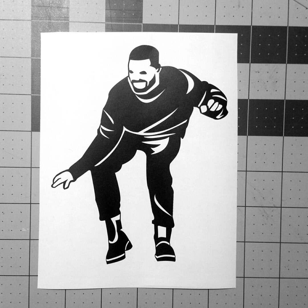 Drake Dancing Pose Inspired Vinyl Decal Sticker Window Decal Laptop ...