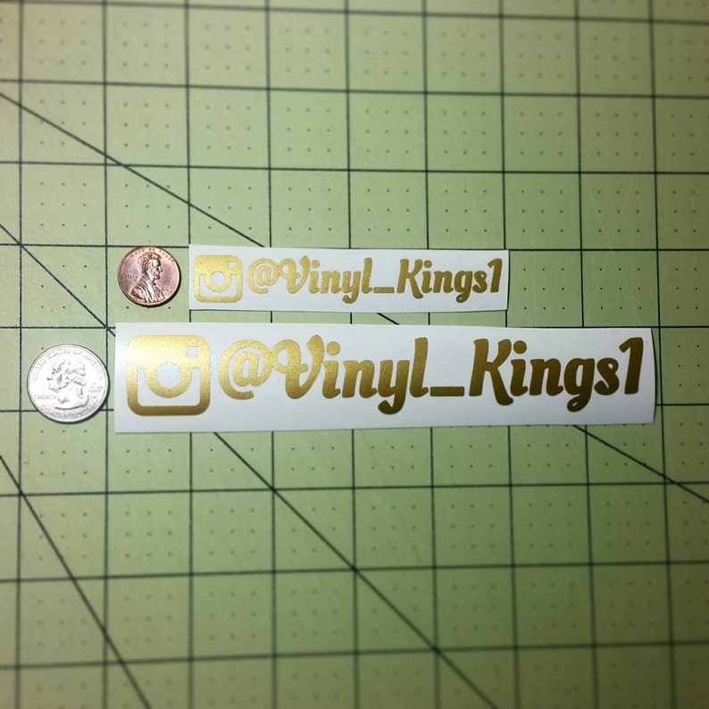 3 or 2 Custom Instagram Name Decal Stickers! Glass Decals | Sticker ...