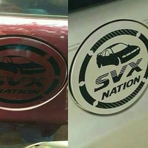 SVX Nation Gas Cap Cover Decal Retro or New Logo | Sticker | Decals ...