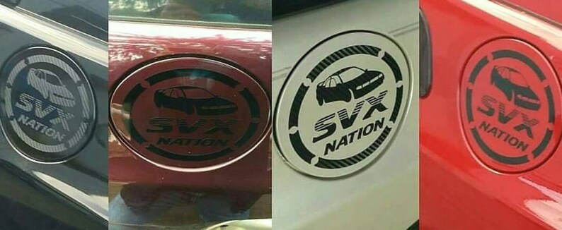 SVX Nation Gas Cap Cover Decal Retro or New Logo | Sticker | Decals ...