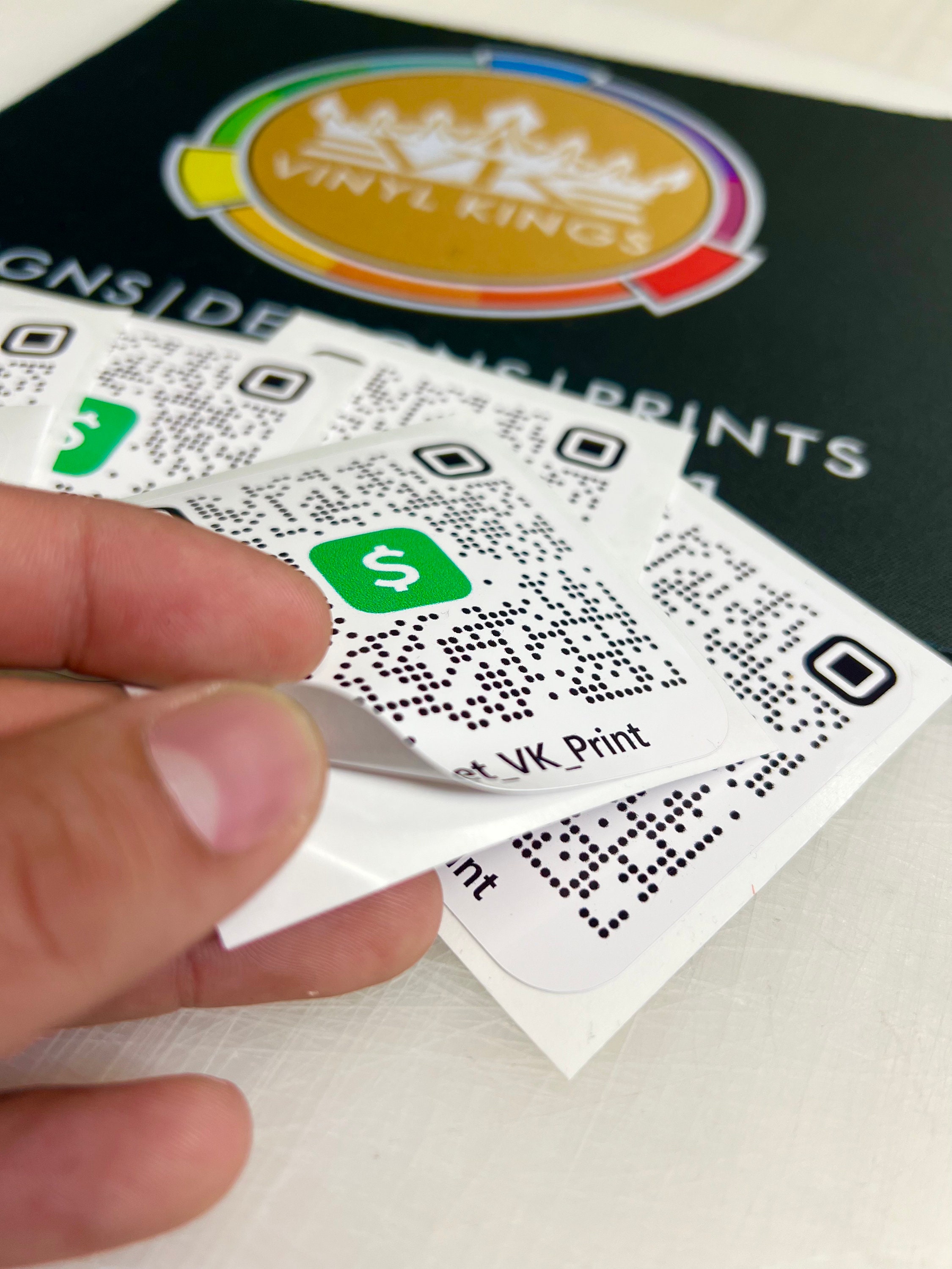 6 Qty 3" Cash App QR Code Stickers | Paypal | Venmo | Zelle | 3 Inches ...