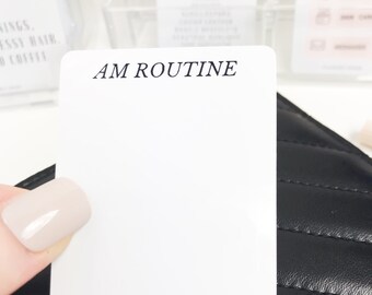 Floral PM Routine Task Card Page Flag Pocket Card - Etsy