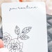 Floral PM Routine Task Card Page Flag Pocket Card - Etsy