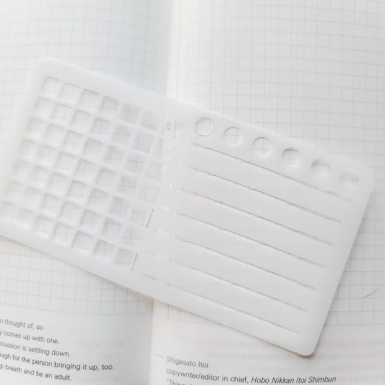 5mm Grid Journal Stencil – Lines, Boxes & Circles | Perfect for Stalogy ...