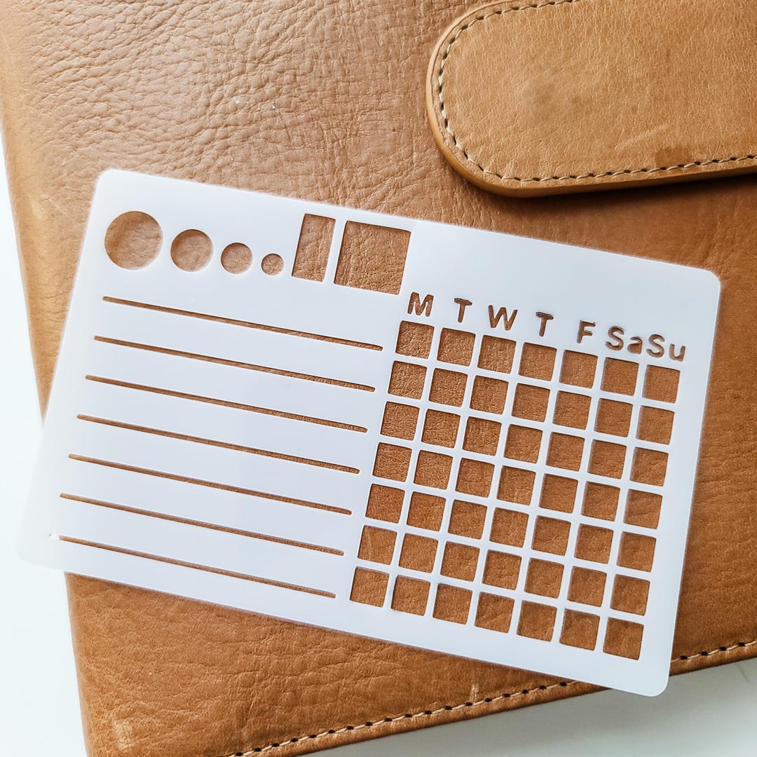 5mm Grid Journal Stencil – Lines, Boxes Habit Tracker | Perfect for ...