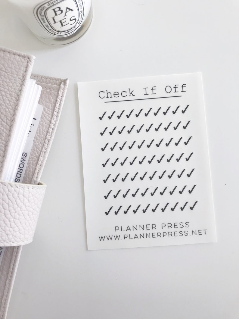 Check It Off Checkmarks Planner Stickers 2364 | Etsy