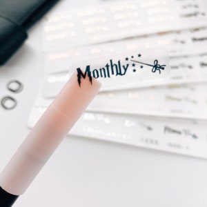 Divider Labels Wizarding World Foiled Clear Divider Tabs Modular System ...