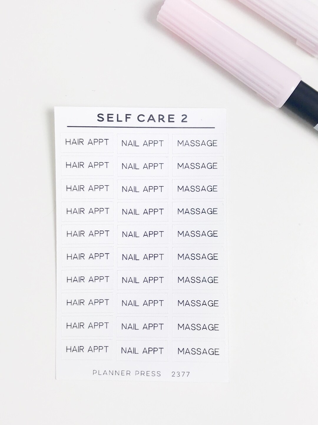 Self Care 2 Task Stickers 2377 - Etsy