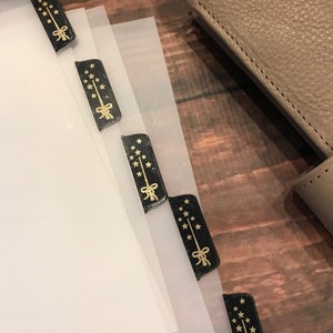 Divider Labels Wizarding World Foiled Clear Divider Tabs Modular System ...