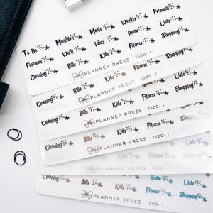 Divider Labels Wizarding World Foiled Clear Divider Tabs Modular System ...