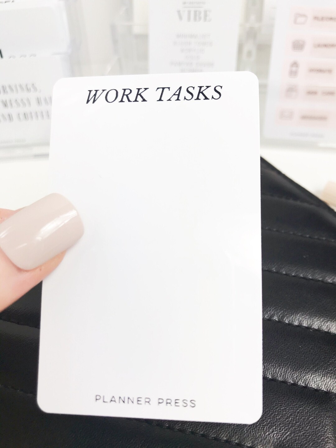 Work Task Routine Task Card Page Flag Pocket Card - Etsy