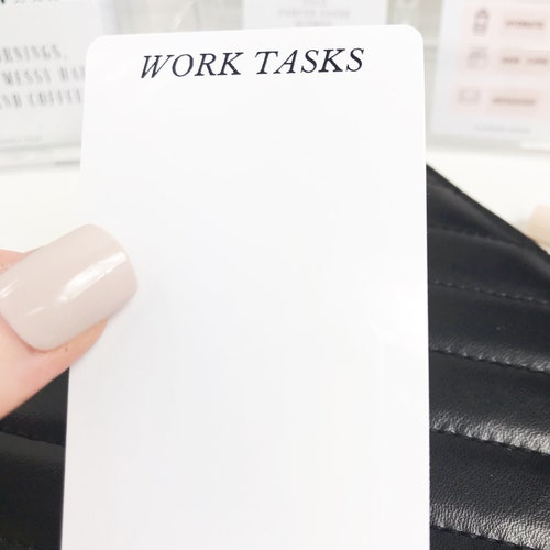 Frosted Pocket Card for DIY Task Cards - Etsy