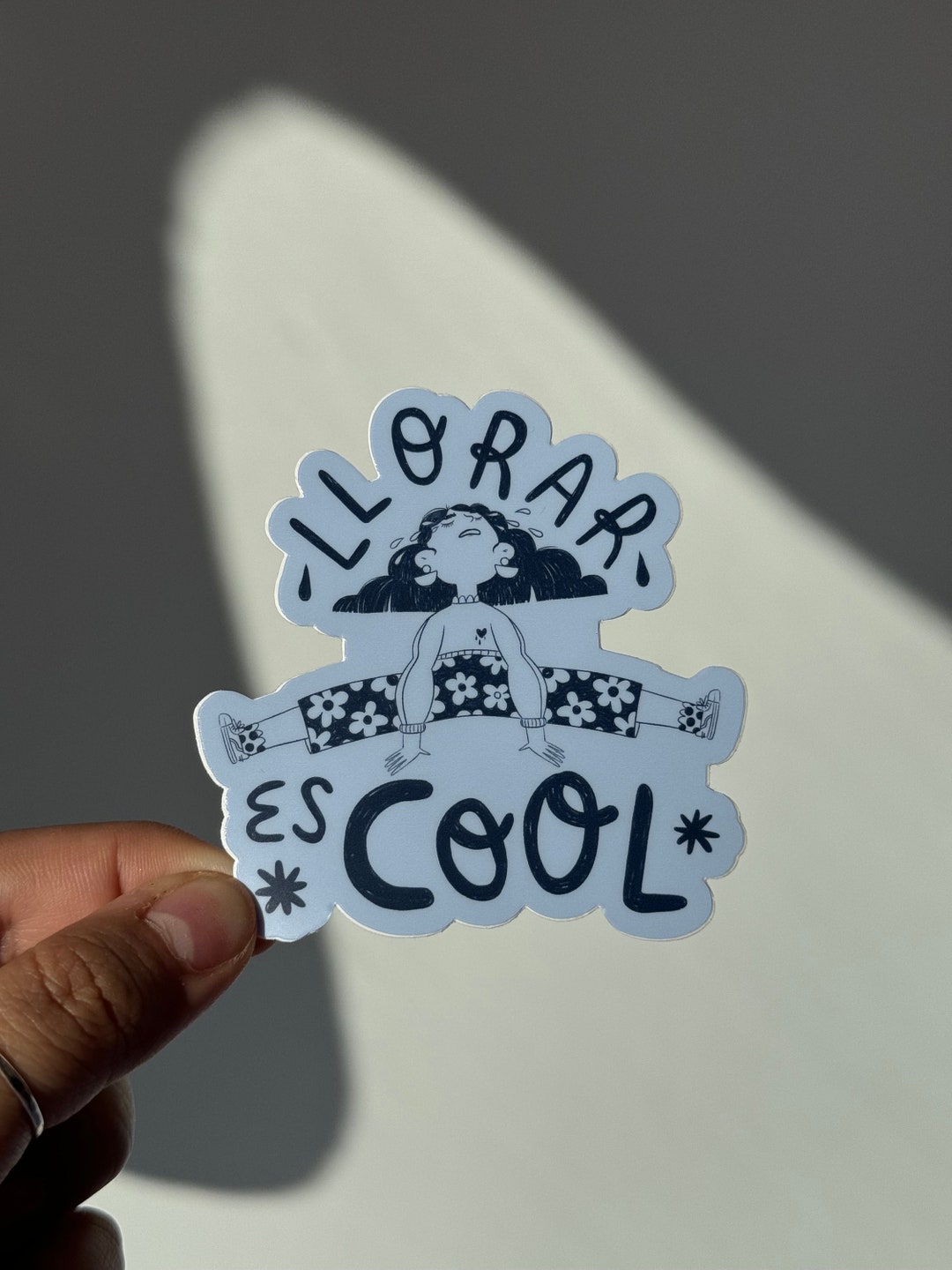 Llorar Es Cool Sticker - Etsy