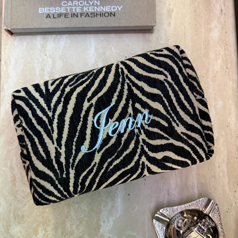 Zebra Print Make up Bag - Etsy