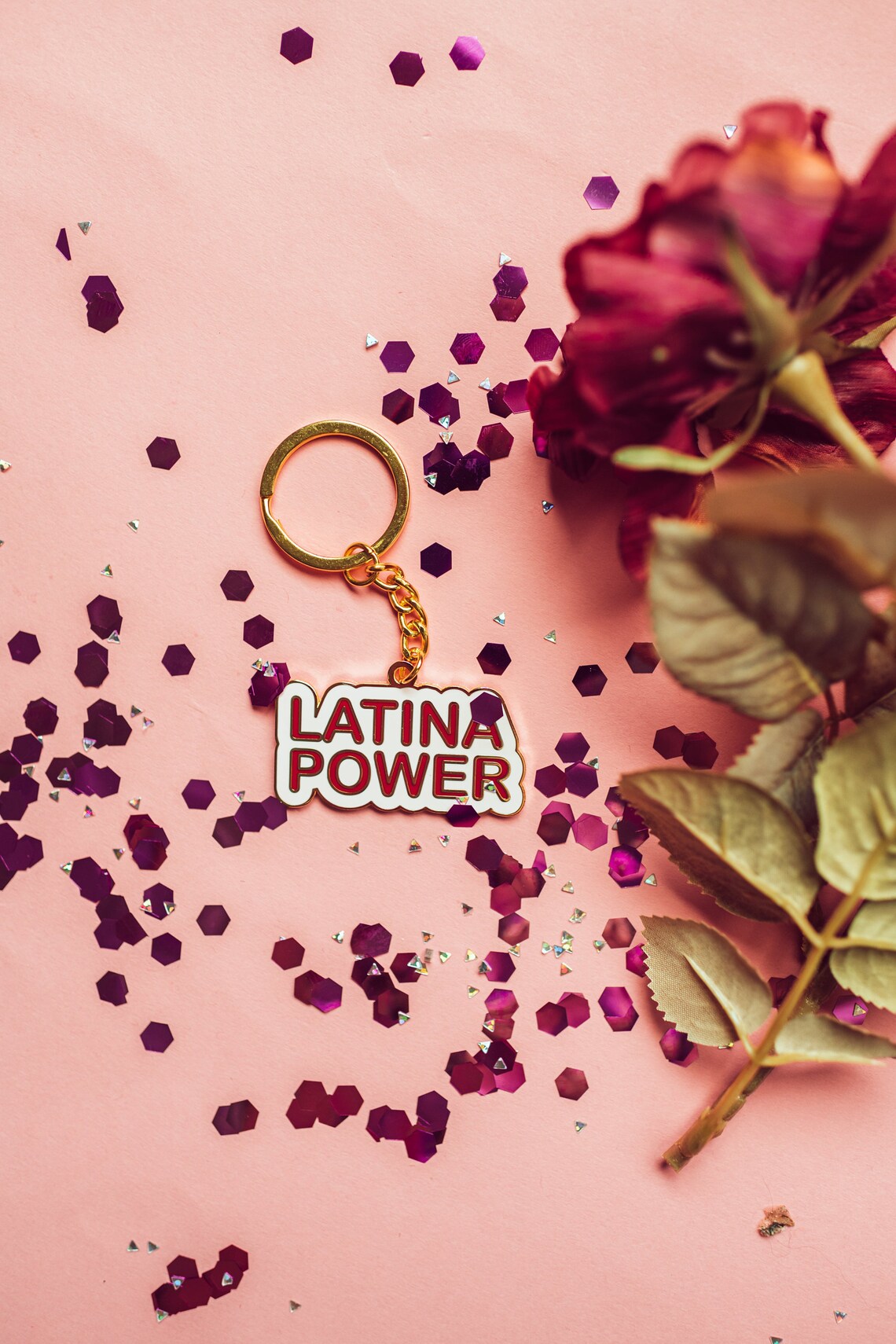 Latina Power Keychain Latina Power Latina Power Art - Etsy