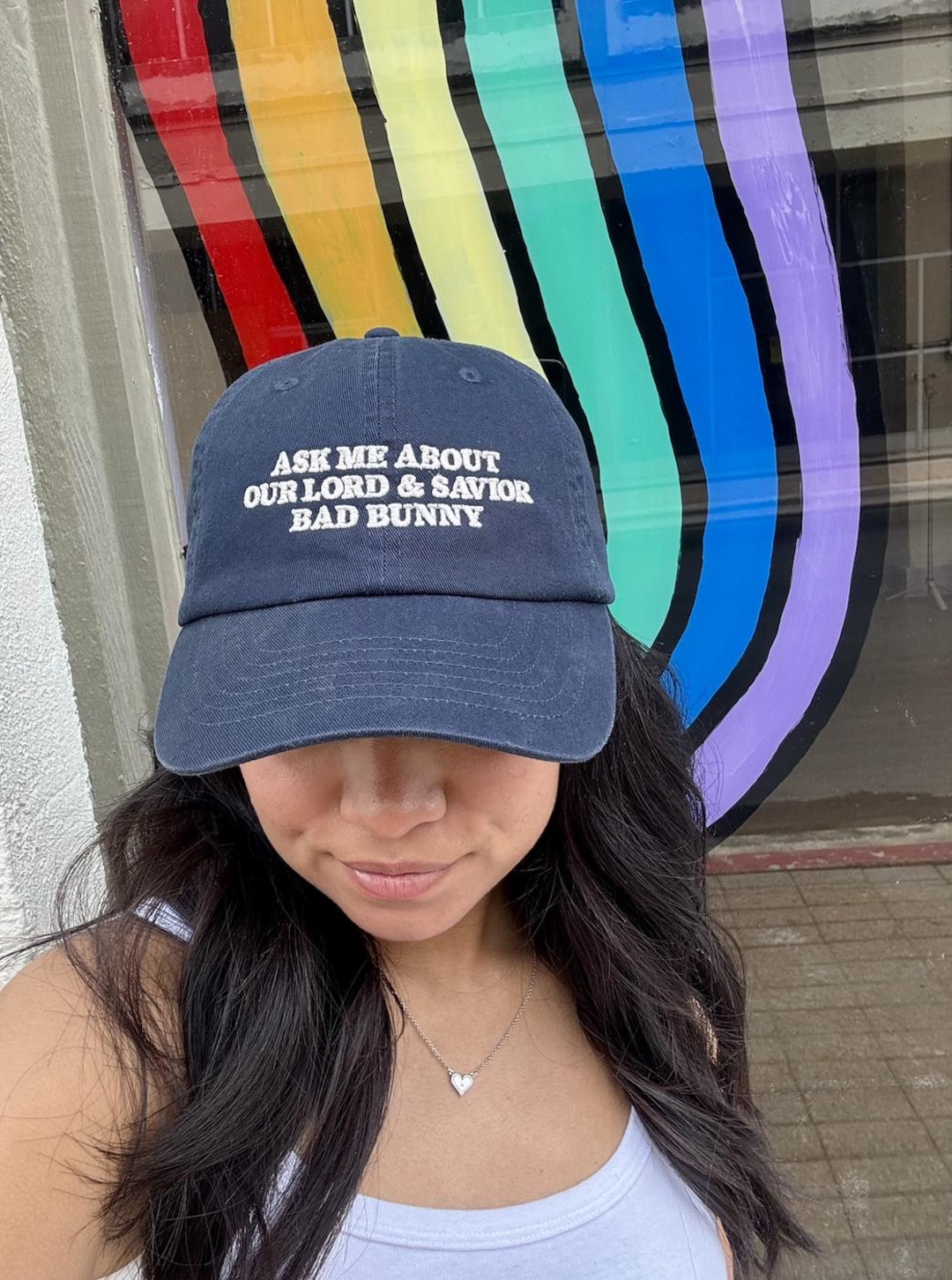 Bad Bunny Dad Hat - Ask Me About Bad Bunny - Benito Hat - Benito Cap ...