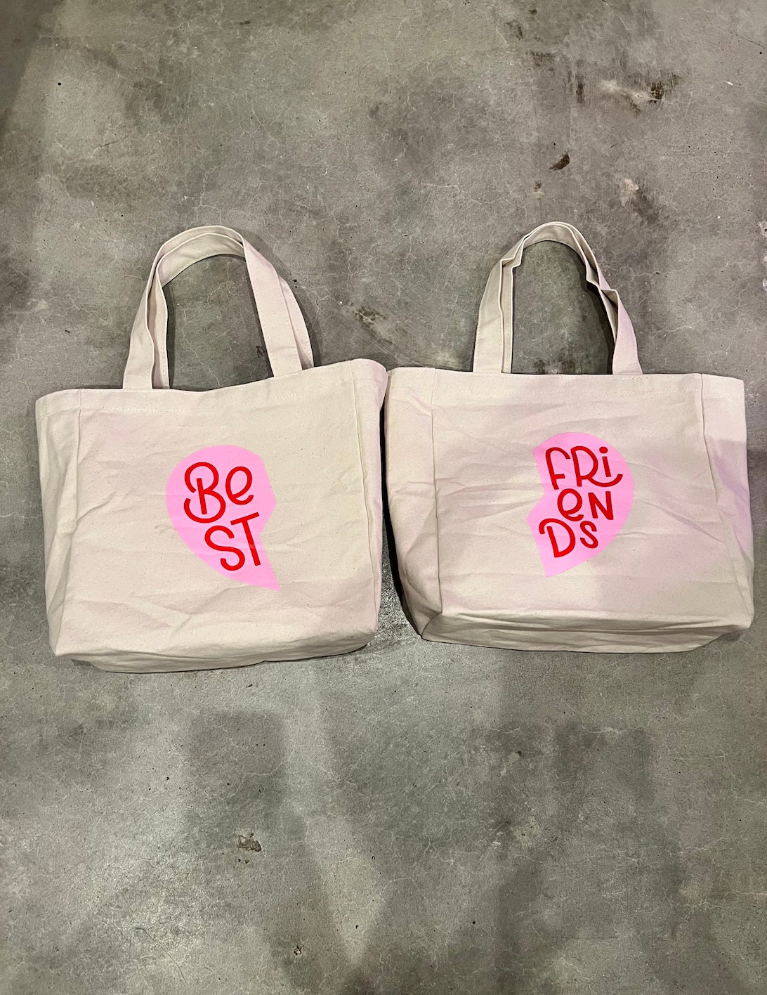Best Friend Set of Tote Bags - Etsy