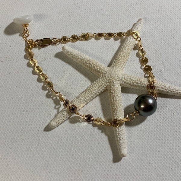 Tahitian Pearl Bracelet - Etsy