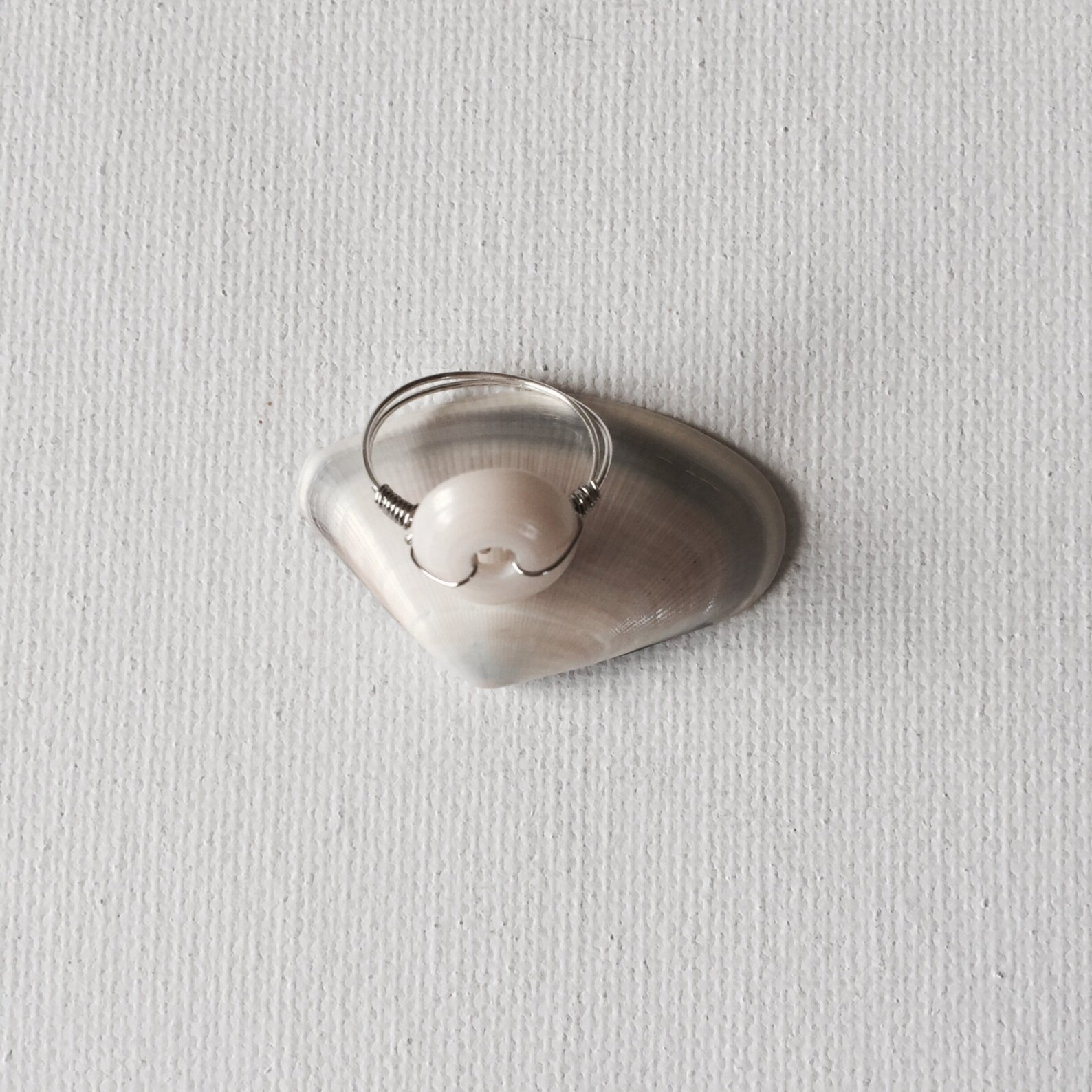 Hawaii Puka Shell Silver or Gold Wire Wrapped Ring | Etsy